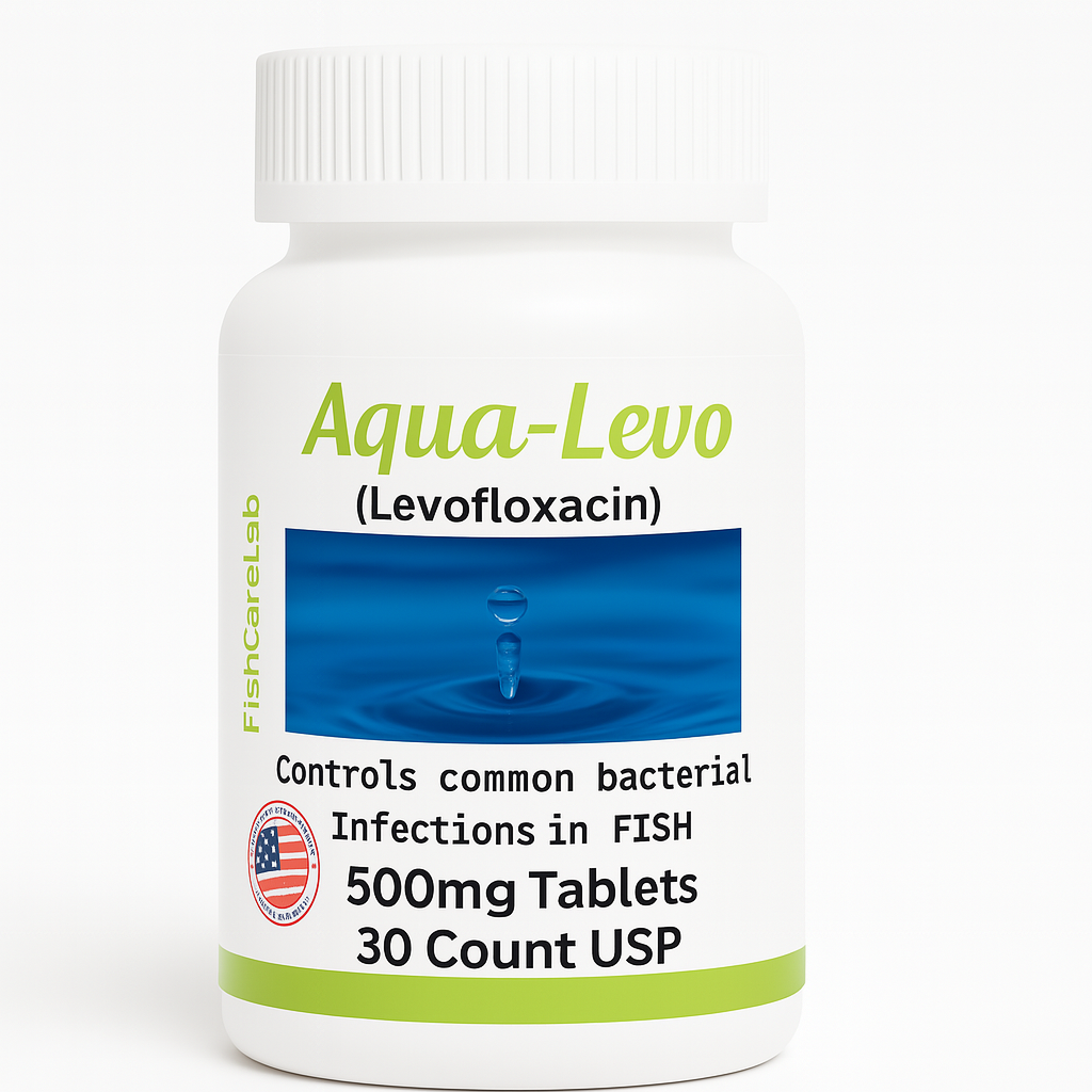 Fish Levofloxacin – 500mg Tablets | 30 Count – Thomas labs fish antibiotics